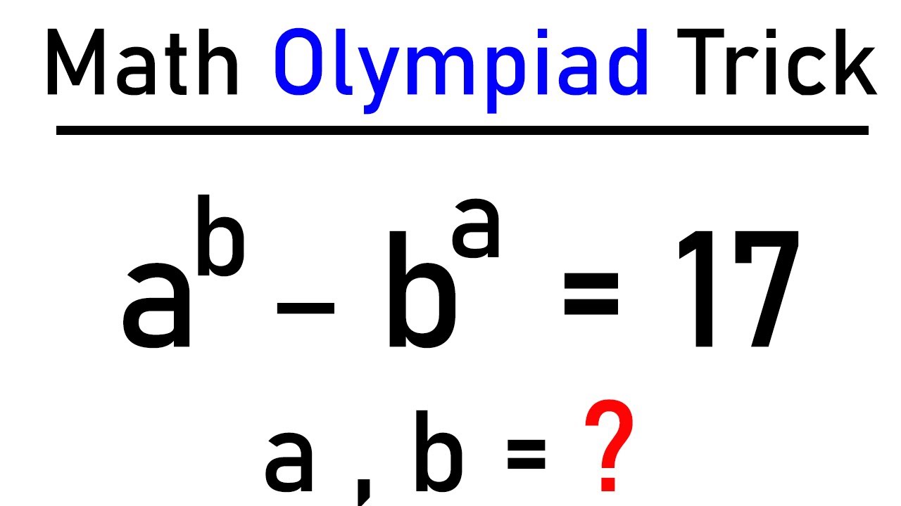 Math Olympiad Trick | You Should Learn This Trick | Algebra - YouTube
