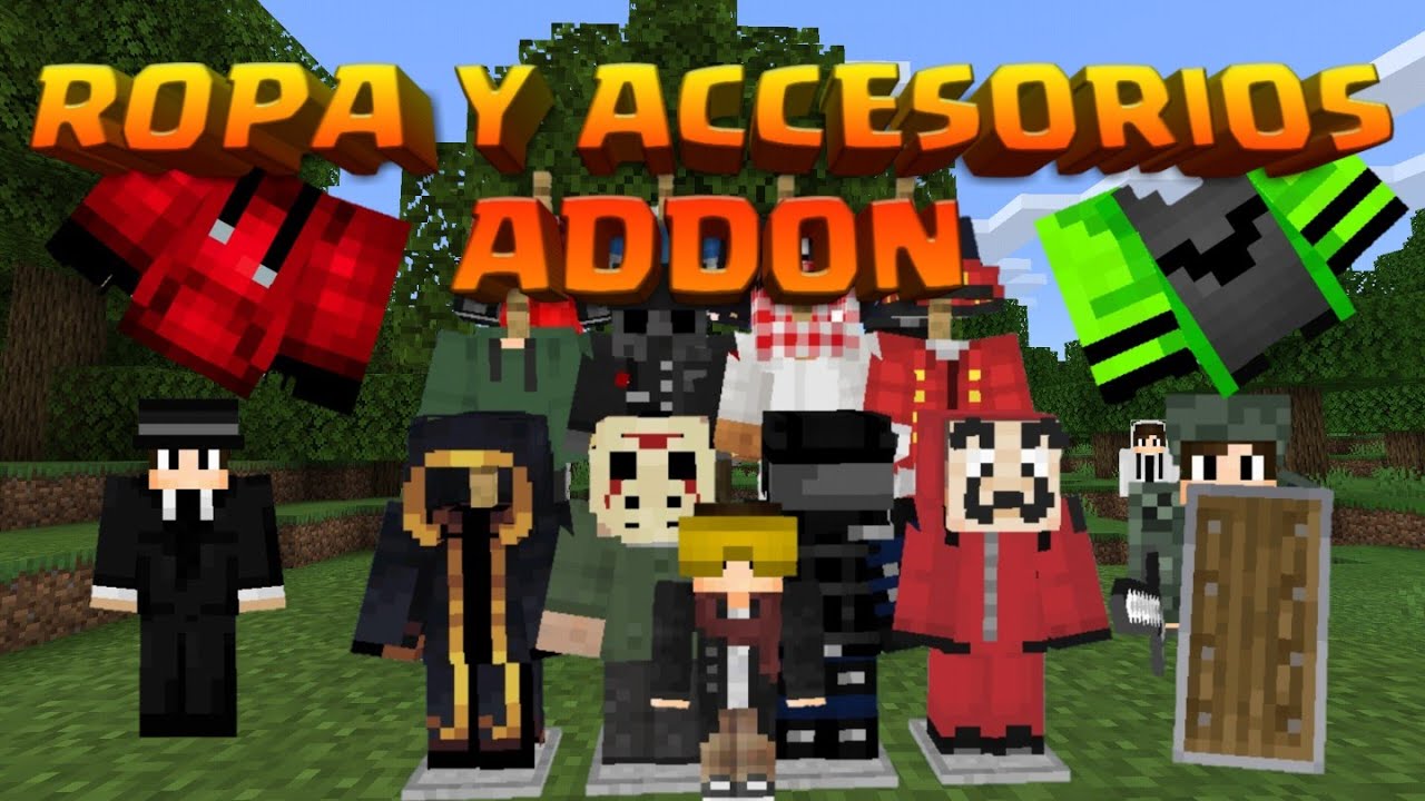 Addon & Mod de ropa + accesorios para Minecraft Bedrock - YouTube