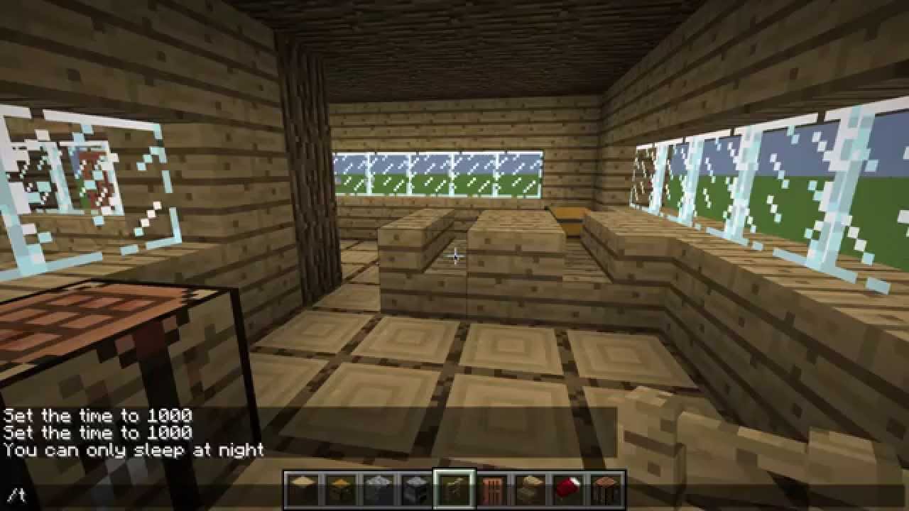 How to Build a Simple Oak Wood House in Minecraft - YouTube