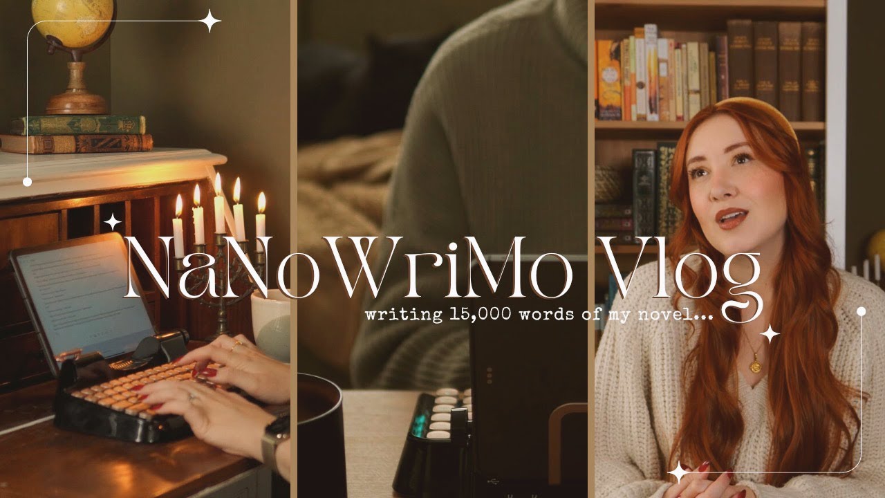 ☕️ a cozy writing vlog for NaNoWriMo 🕯 - YouTube