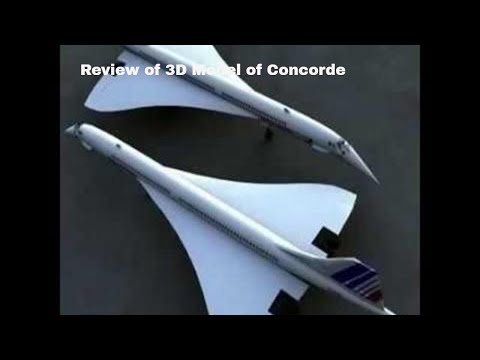 3D Model Concorde - YouTube