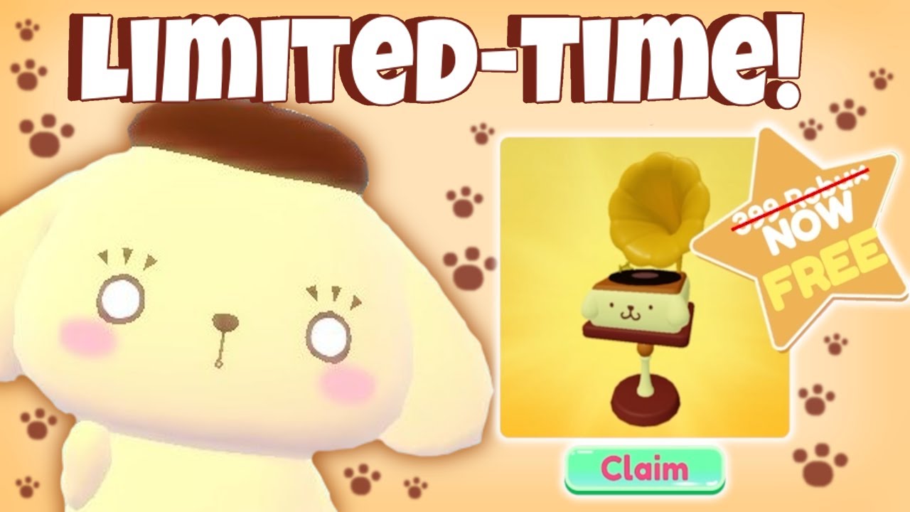 Pompompurin Limited-Time Prop! | Roblox My Hello Kitty Cafe | Riivv3r ...