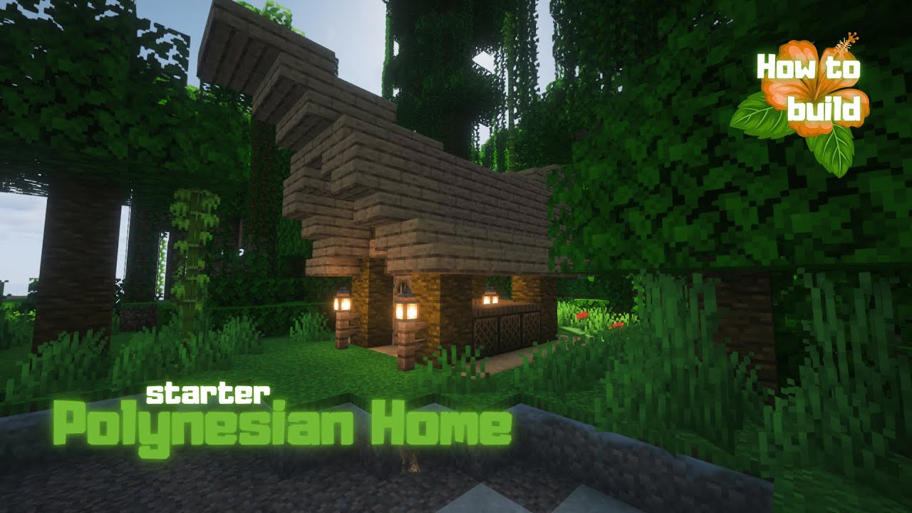 How to build a Small Polynesian Starter House - YouTube