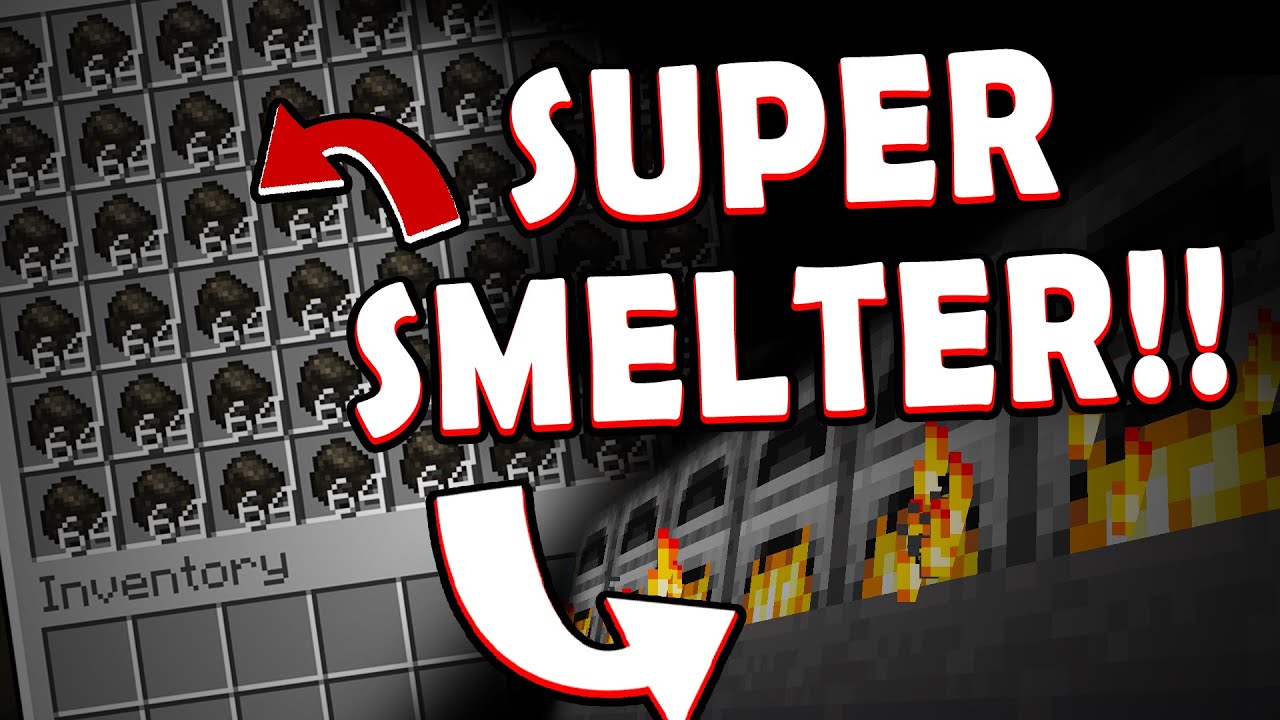 SUPER SMELTER with UNLIMITED FUEL (Minecraft Java 1.14+) - YouTube