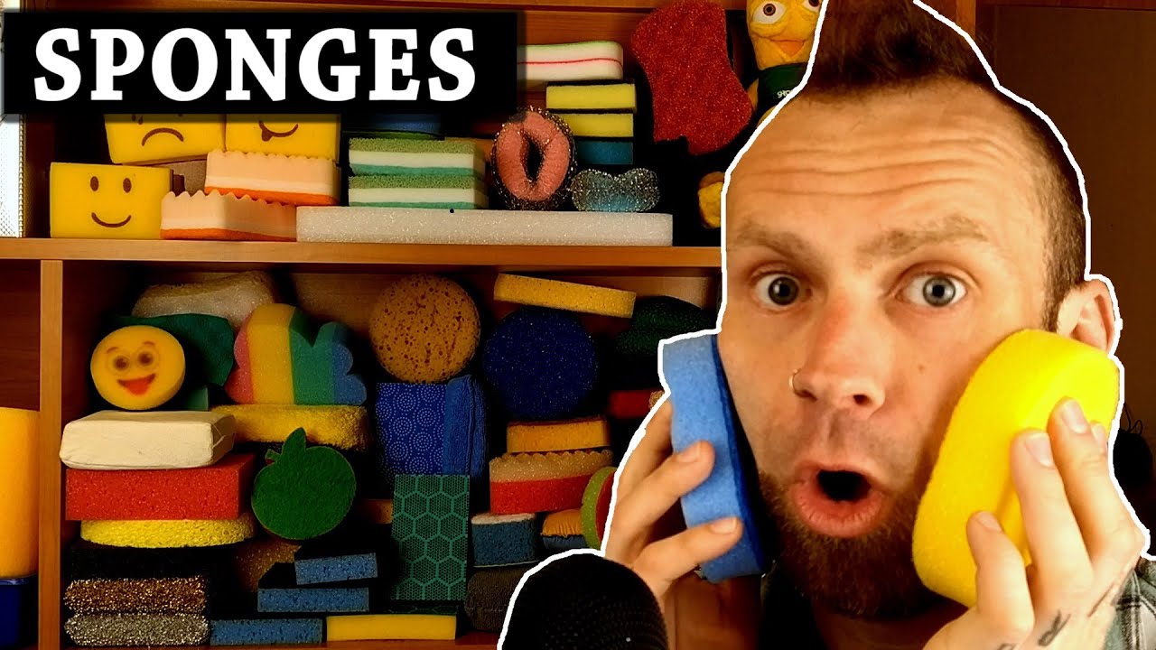 ASMR Sponge Tornado (+100 Angry Sponges) - YouTube