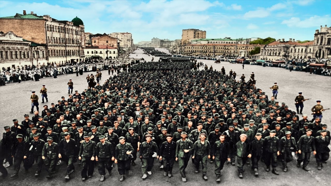 El día que 57 000 prisioneros alemanes desfilaron en Moscú | El Desfile ...