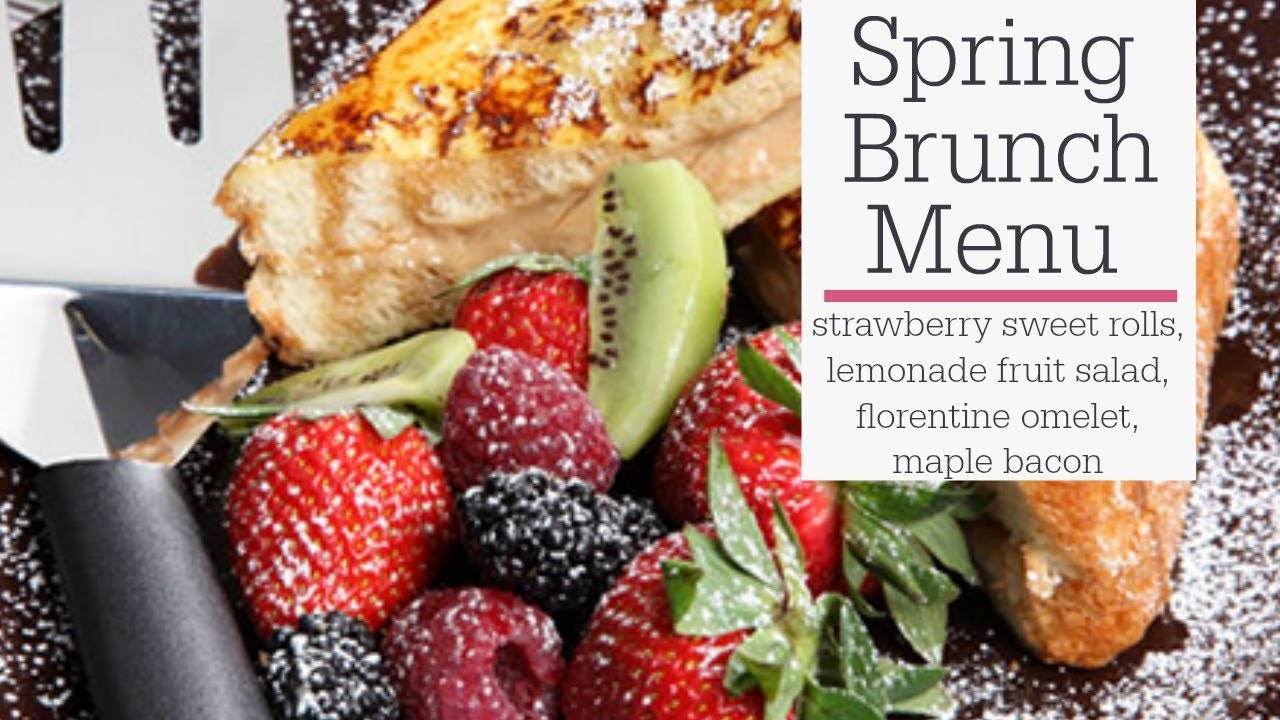 Spring Brunch Menu - Omelet, Bacon, Fruit and Sweet Rolls | RadaCutlery ...