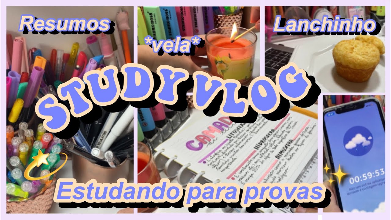 STUDY VLOG Estudando para provas | Como eu estudo | Estude comigo ...