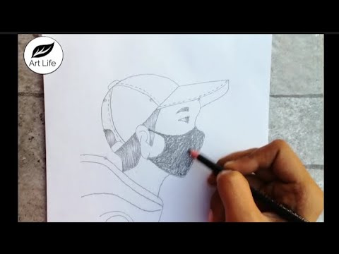 How To Draw a Boy In Dots | Draw Boy Face @FarjanaDrawingAcademy - YouTube
