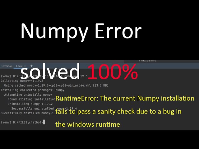 Solved Runtimeerror The Current Numpy Installation PyTorch Solved Runtimeerror The Current Numpy Installation PyTorch