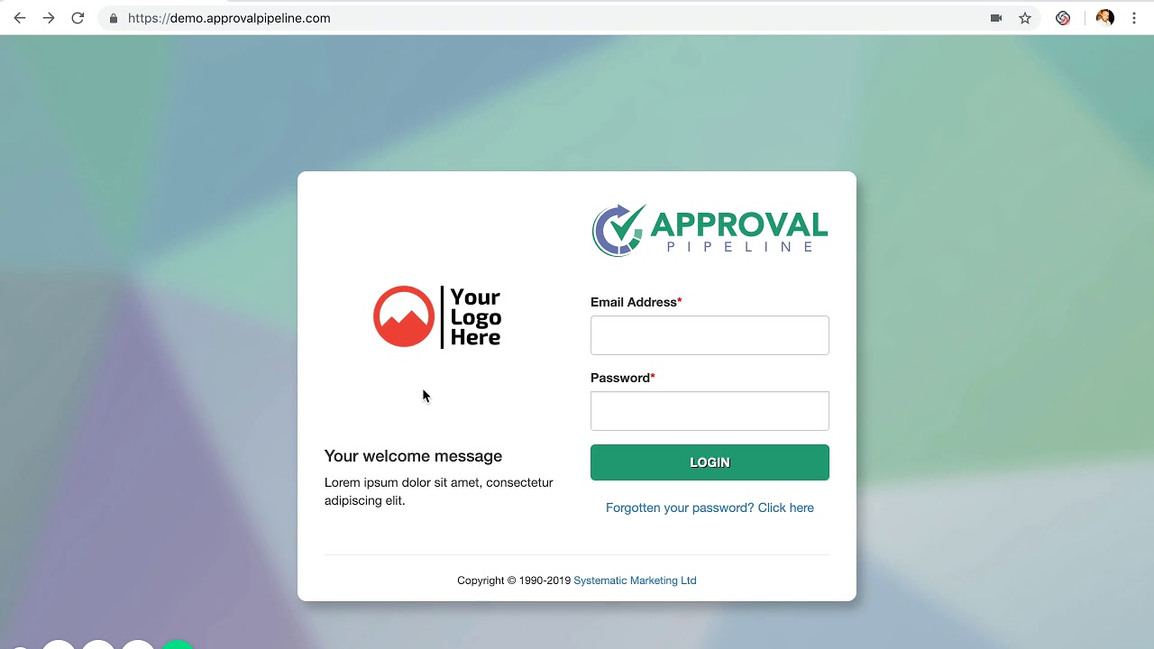 Approval Pipeline™ - Video 1 - The login screen - YouTube