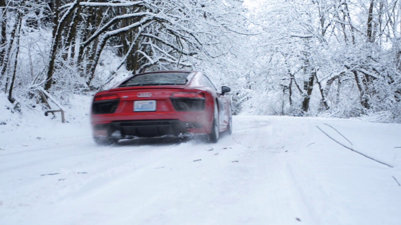 Audi R8 V10 In The Snow - ZadartTV - SkuraWeekly - YouTube