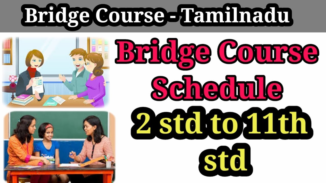 Bridge Course Schedule - Kalvi TV Official || Bridge Course Syllabus ...