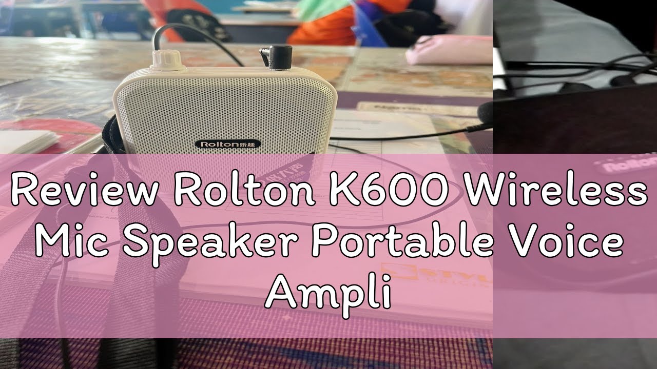 Review Rolton K600 Wireless Mic Speaker Portable Voice Amplifier ...
