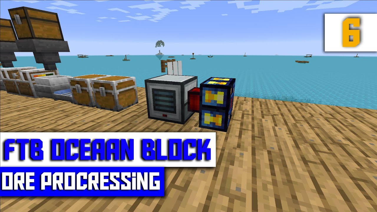 FTB OceanBlock Ep.6 | Auto Processing Ore!! - YouTube
