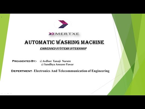 Automatic washing machine (Embedded system internship (Emertxe)) - YouTube