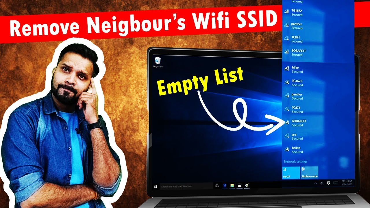 Removing a Neighbor's Wi-Fi from Your PC - YouTube