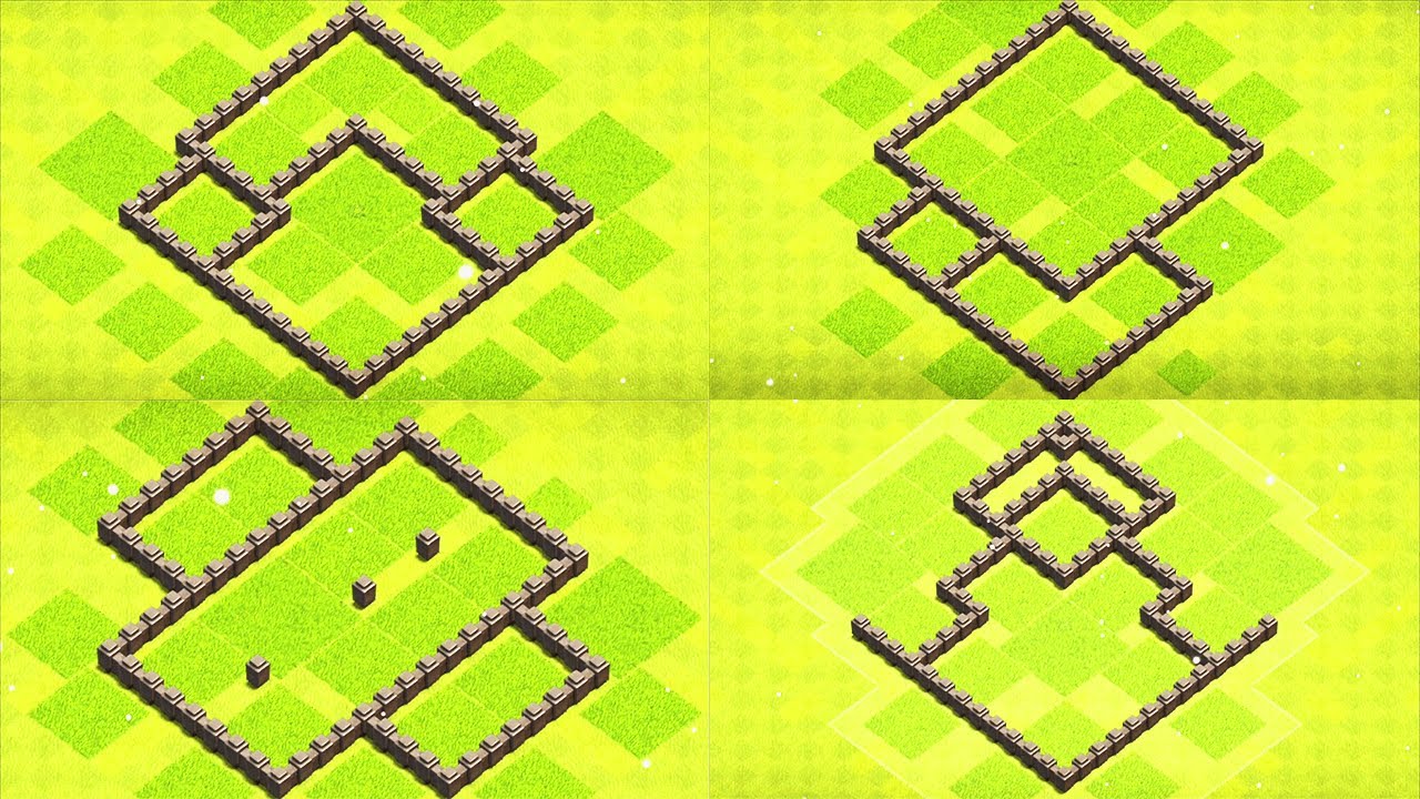 TH4 Top 4 Defensive Base Designs You Should Definitely Try - YouTube