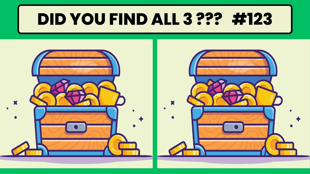 Can you spot the 3 differences # 123 - YouTube