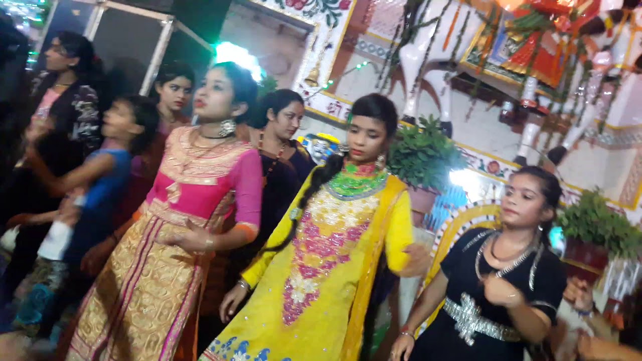 Delhi raghubir nagar ghode wala mandir raas garba program ||Akash.r ...