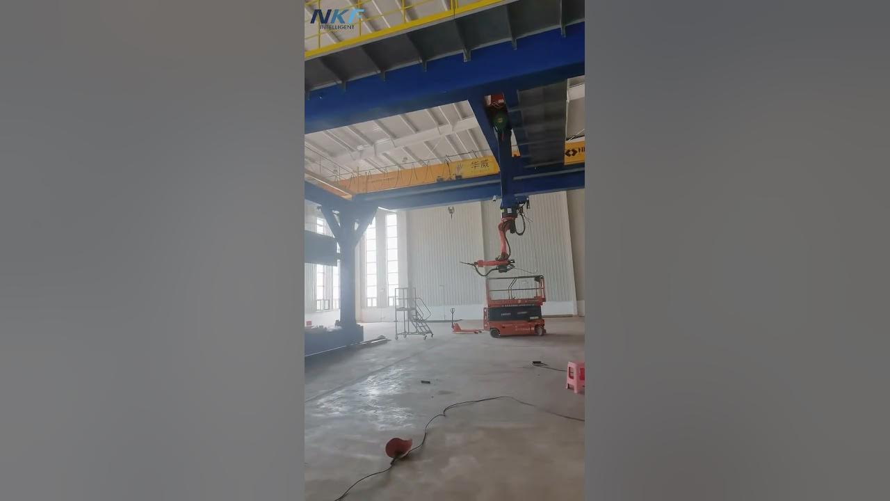 On-site debugging of our gantry system supporting KUKA robot applied to automated welding. - YouTube