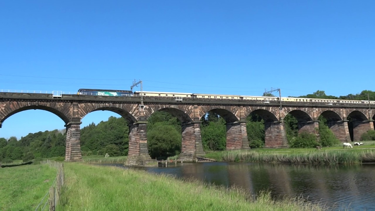 Northern Belle returning to Kidderminster over Dutton Viaduct.18th June ...