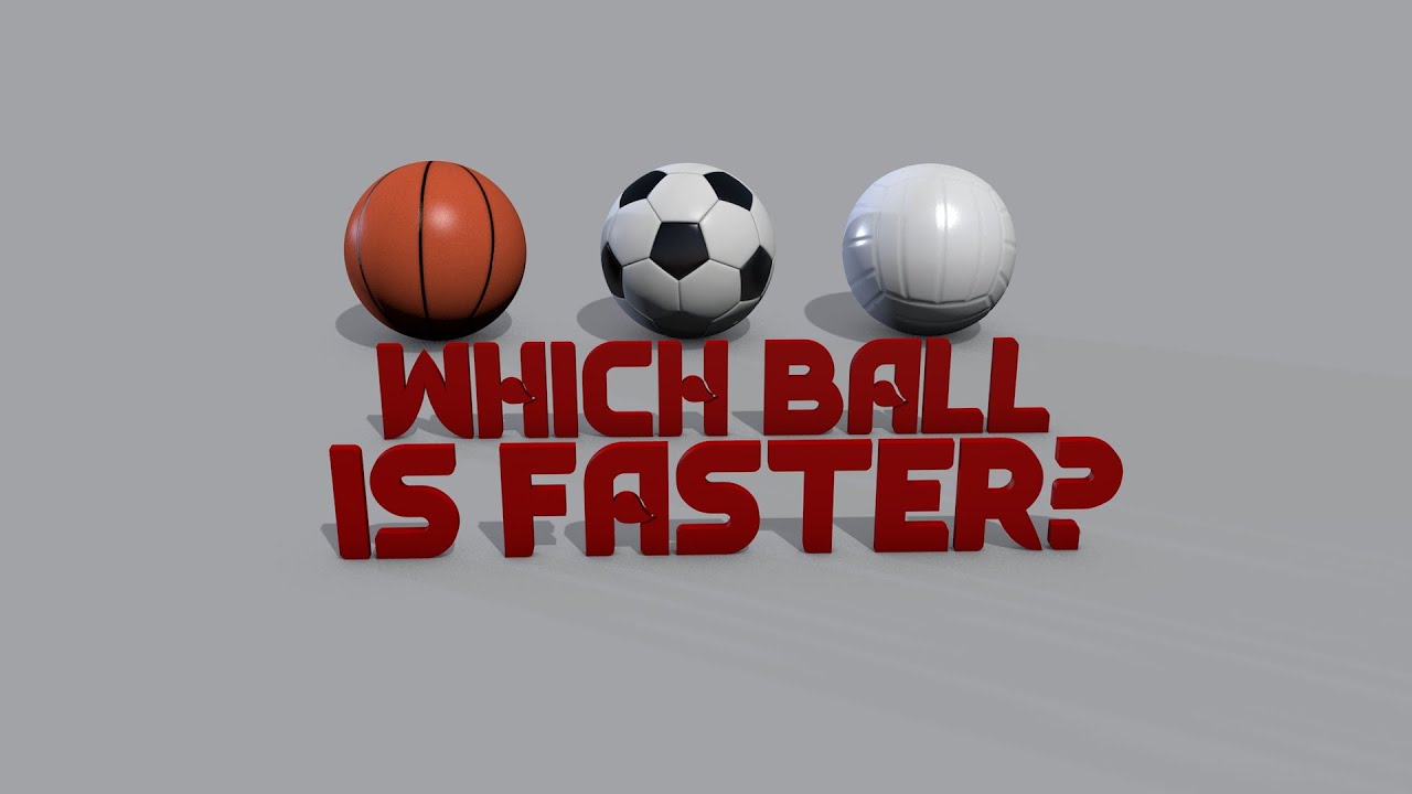 Which ball rolls faster? Competition of different balls. - YouTube