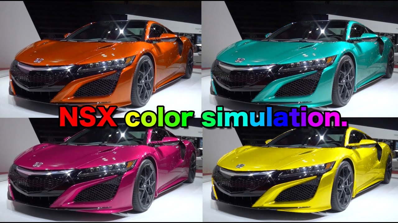 HONDA new NSX Color simulation カラーシミュレーション - YouTube