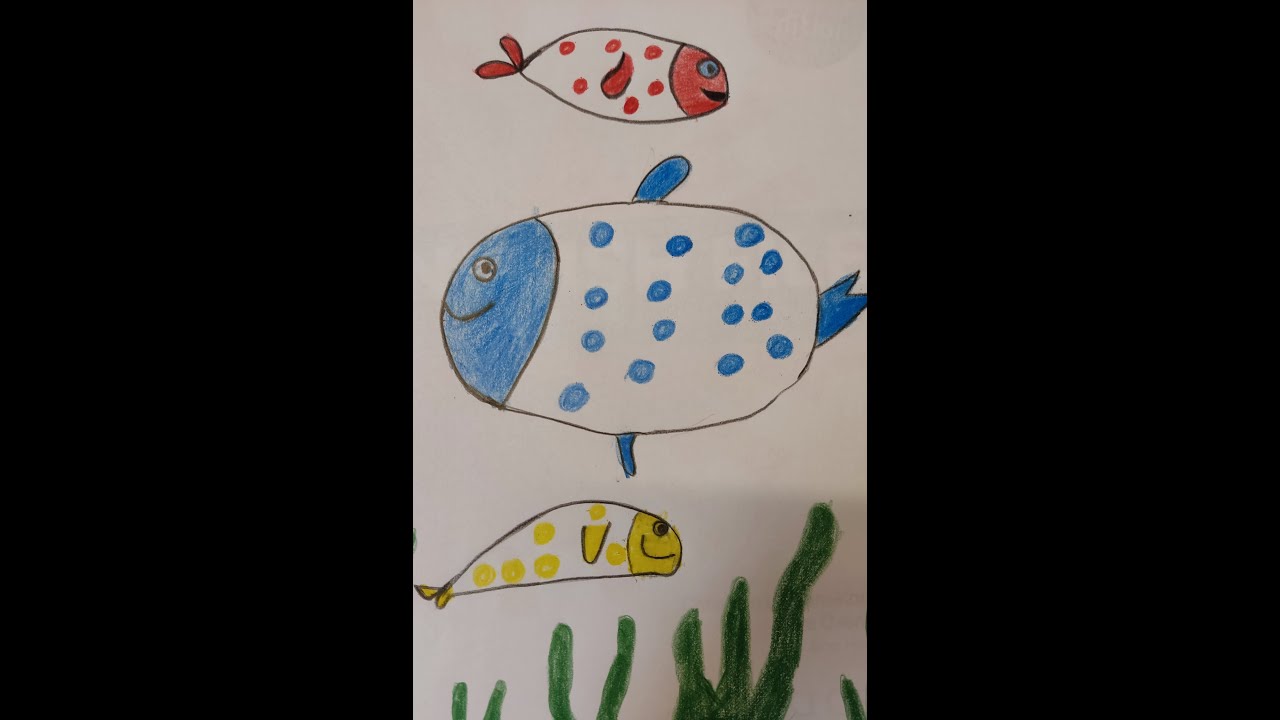 How to draw a fish - beginner painting training - YouTube