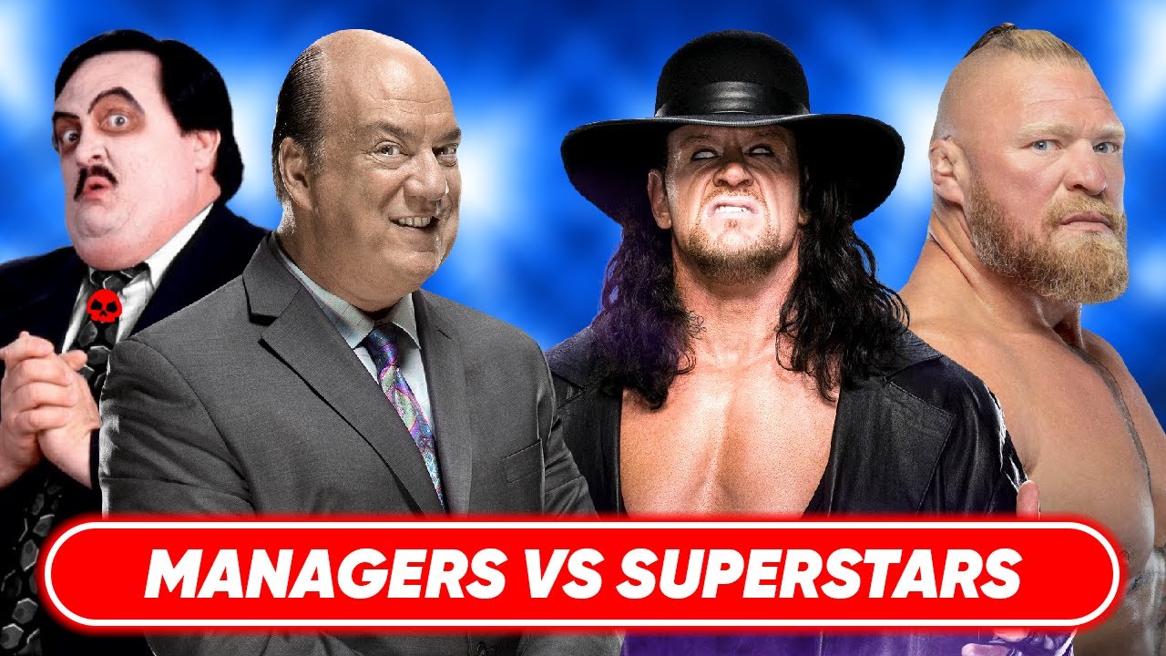 Paul Heyman & Paul Bearer vs. Undertaker & Brock Lesnar (WWE Superstars ...