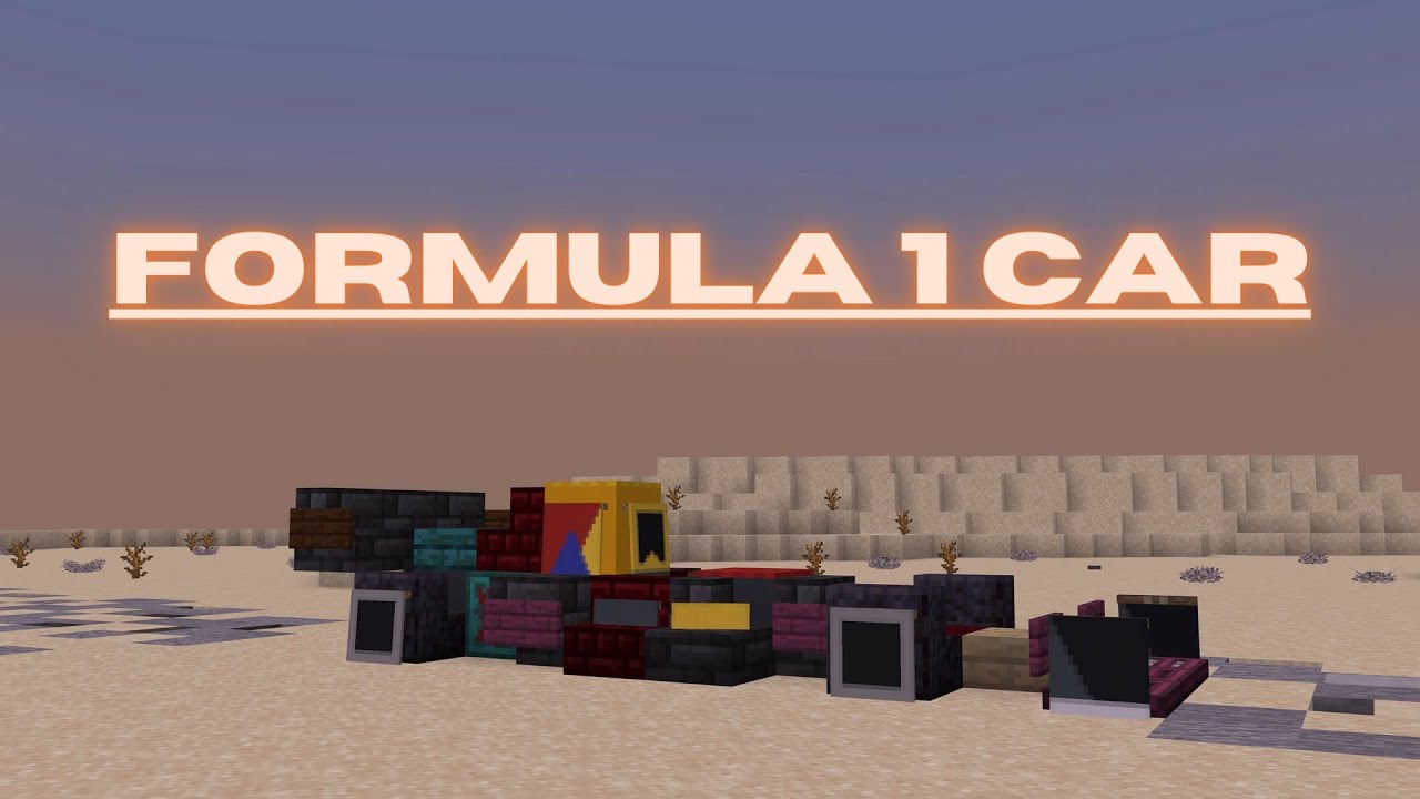 Minecraft: How to build a Formula 1 in Minecraft | Formula 1 Car in ...