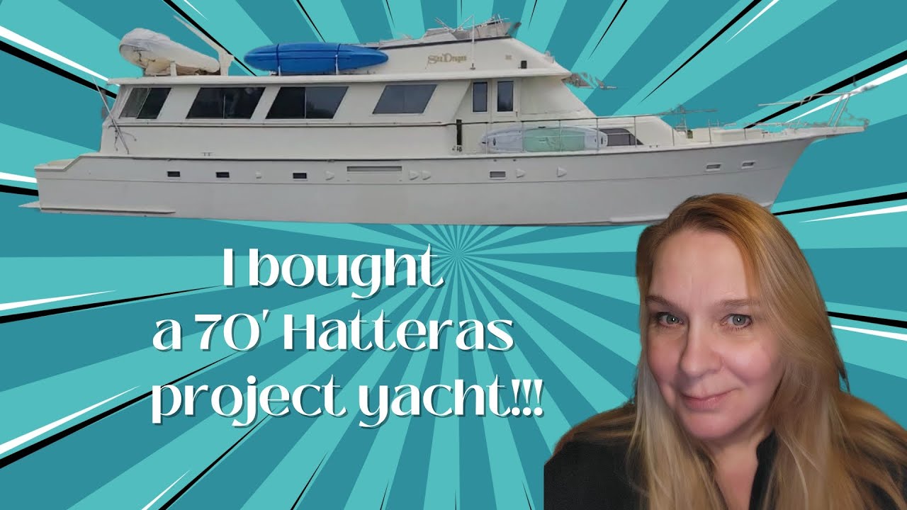 E1 Shay la Vie Before Tour- 1981 70' Hatteras Motor Yacht - YouTube