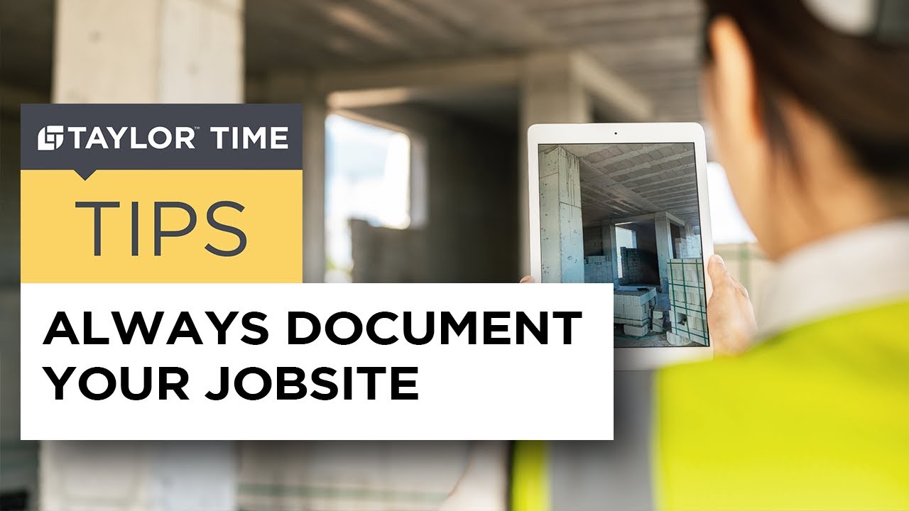 Always Document Your Jobsite - YouTube