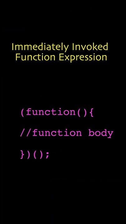 What is an IIFE in Javascript ? | Immediately Invoked Function Expression | Javascript Tips ...