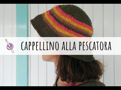 Come fare un cappello alla pescatora - Tutorial uncinetto - YouTube