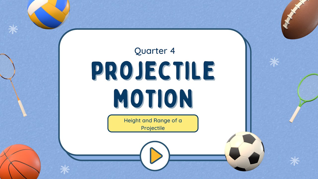 Angle of release, Height and Range of Peojectile | V3 - YouTube