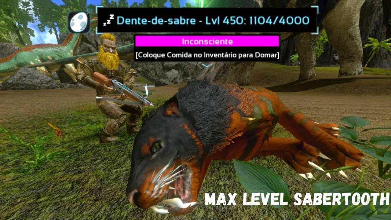 MAX LEVEL SABERTOOTH TAMING!! |ARK SURVIVAL EVOLVED MOBILE EP11 S1 ...