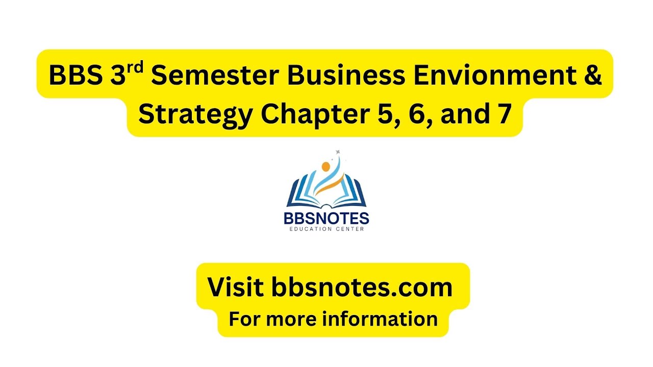 BBS 3rd Year Business Environment and Strategy Notes Chapter 5 - YouTube