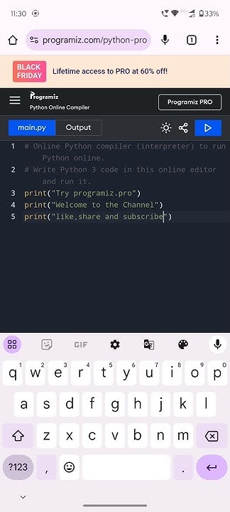 How to Write Python Code in Mobile Browser (Simple Step )" || Vardhan Vanga || V³ - YouTube
