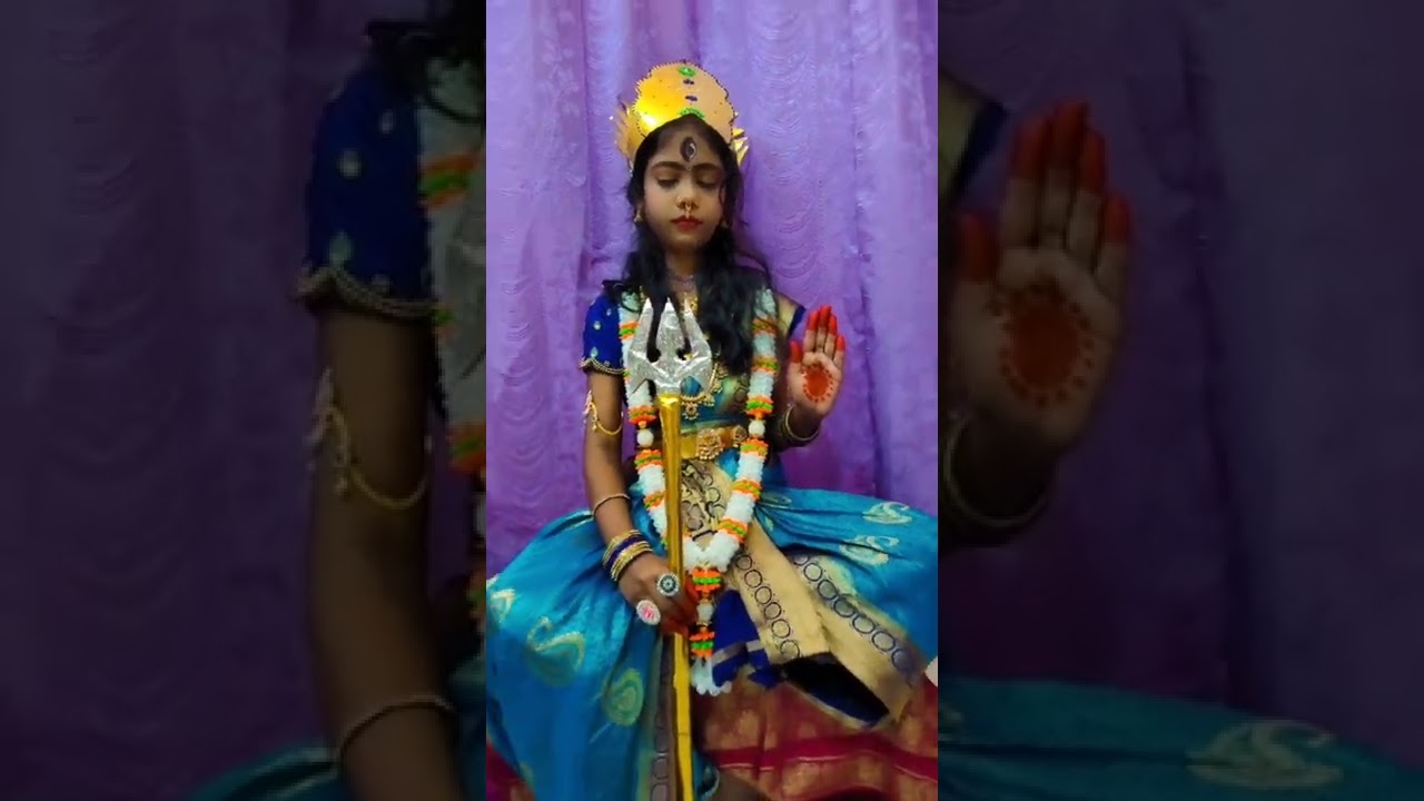 mahankali durga devi makeup look navratri special makeover by swapna ...