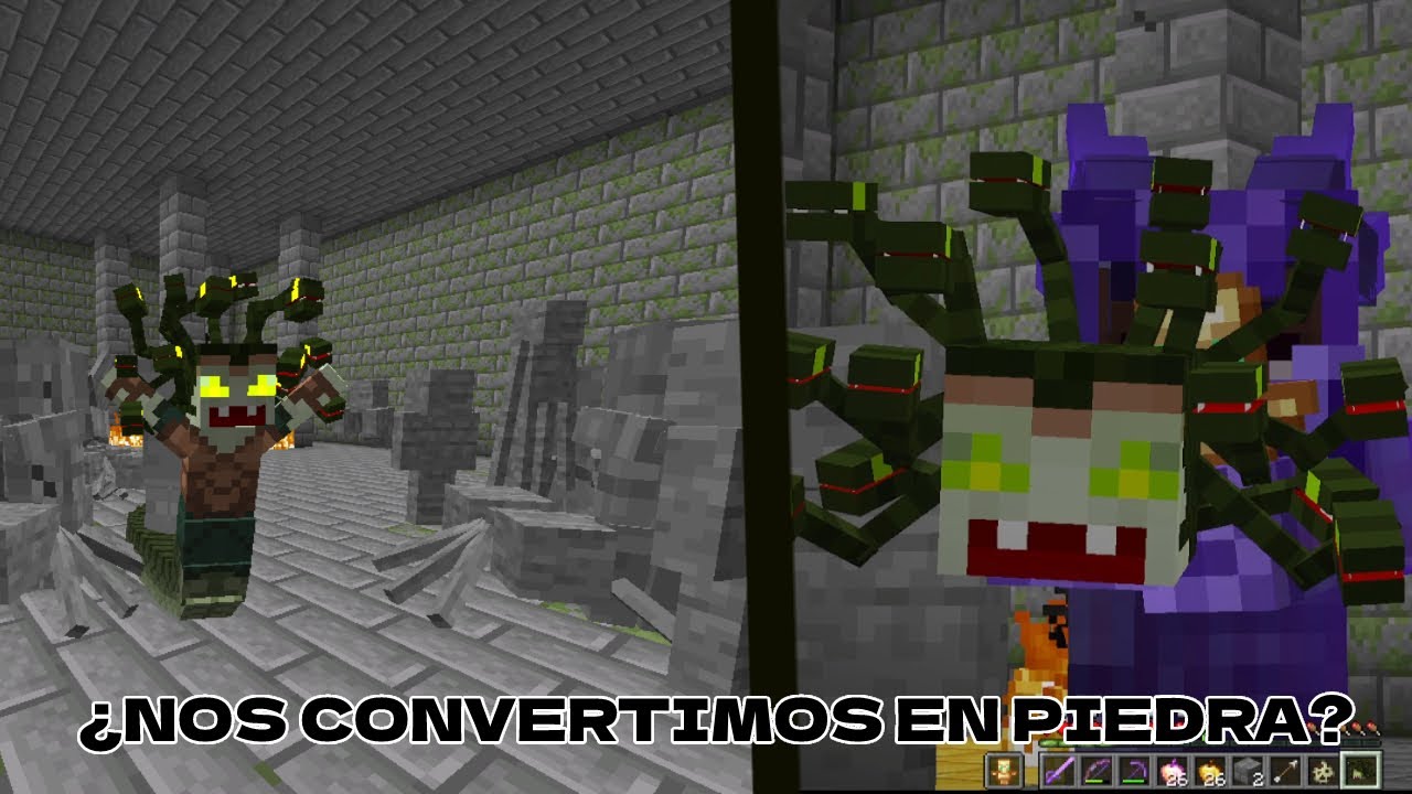 Capturamos A Medusa en Minecraft 🐍| Minecraft Pero Con Criaturas ...