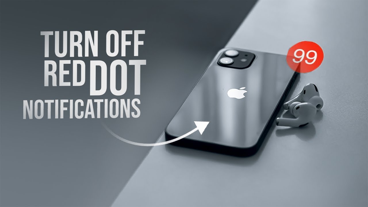 How to Turn Off Red Dot Notification on iPhone Apps (tutorial) - YouTube