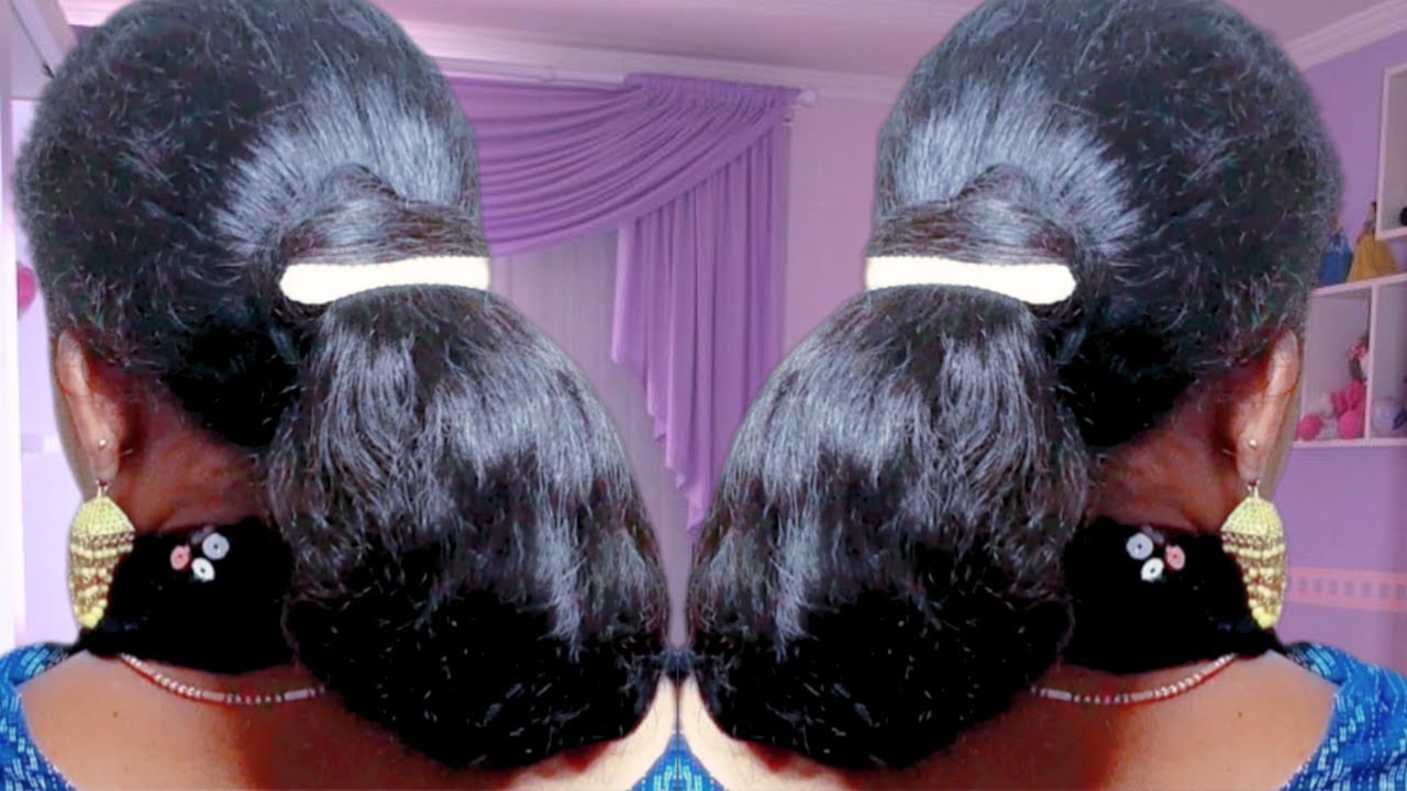 quick and easy low bun hairstyle | easy fast low bun - YouTube