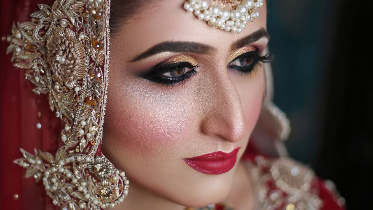 Heavy Barat makeup tutorial | Farah’s beauty salon | - YouTube