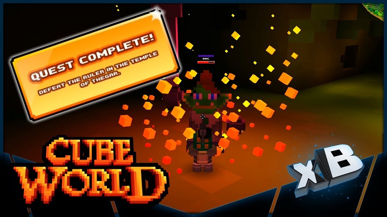 First Dungeon Clear in Cube World! (E04) - YouTube