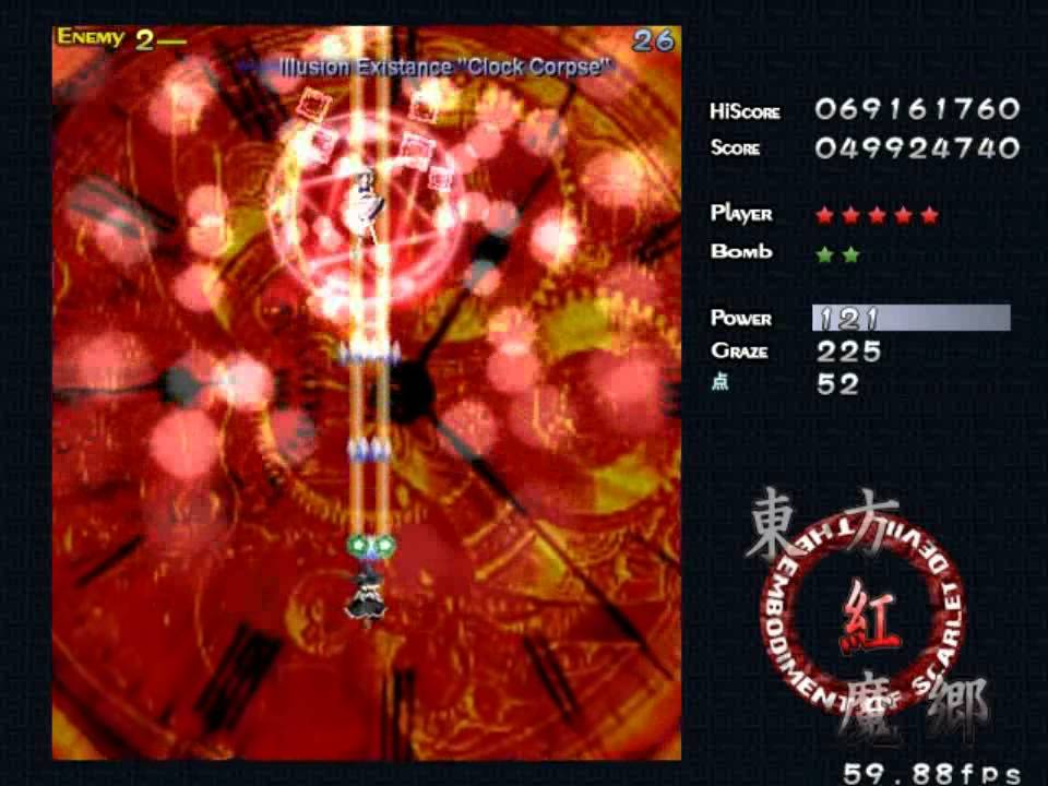 Touhou 6 Eosd - Stage 4, 5 & 6 Normal (Patchouli Knowledge, Sakuya ...