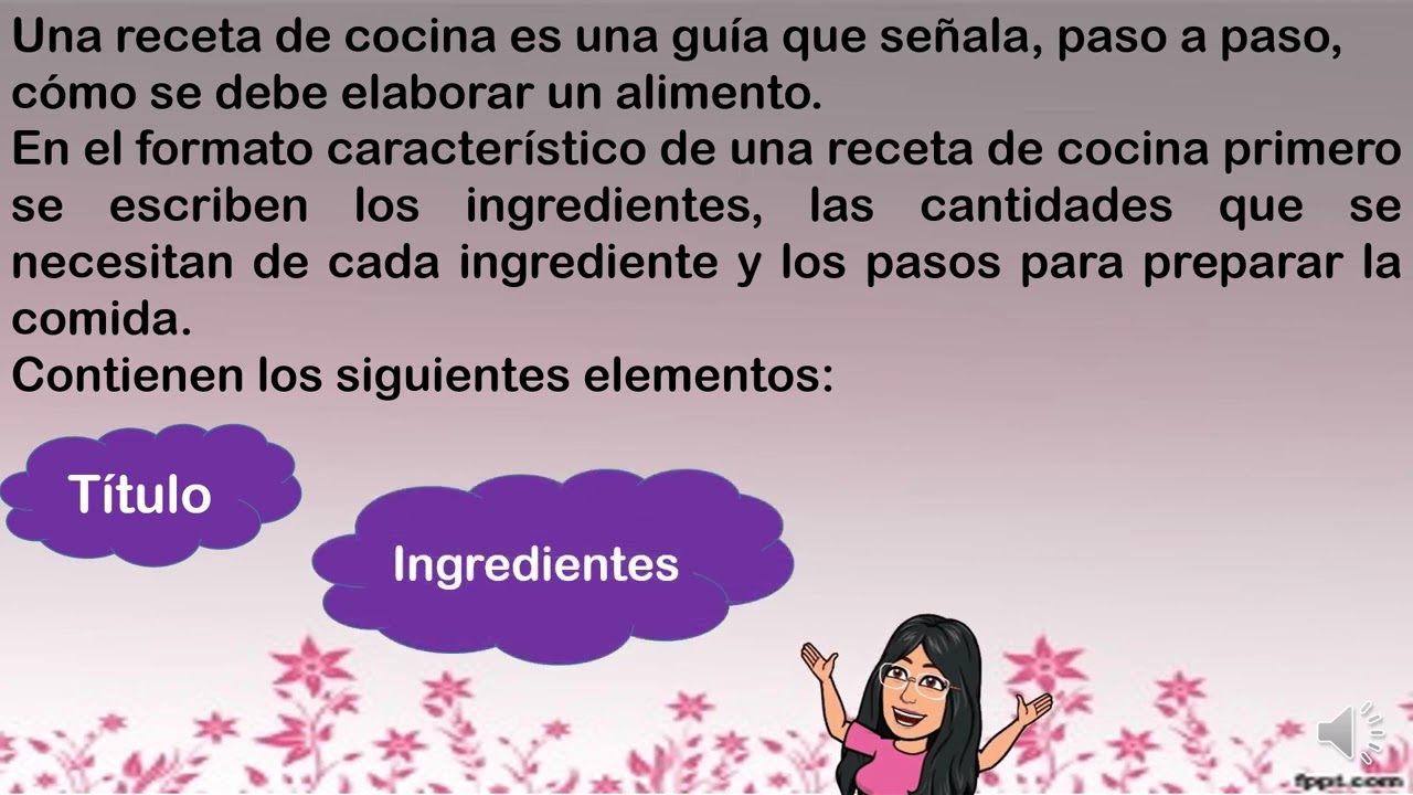 Características de las recetas de cocina - YouTube