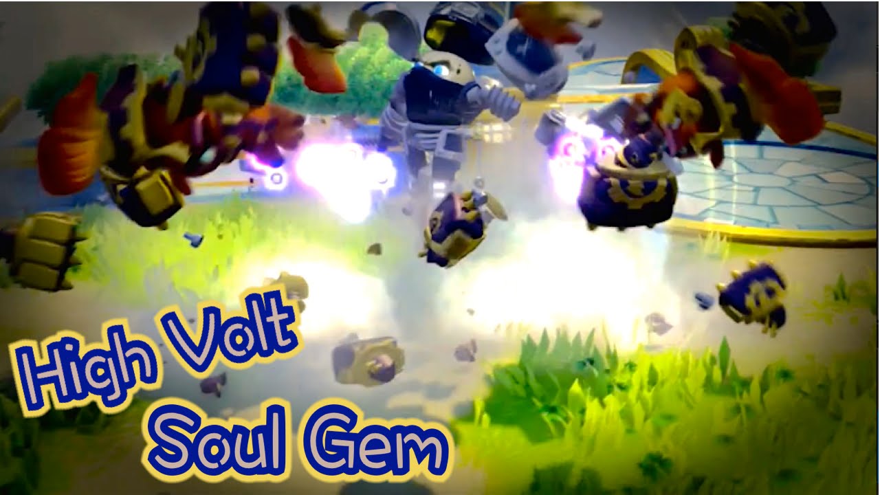 Skylanders Super Chargers - High Volt - Re-Fused Soul Gem - YouTube