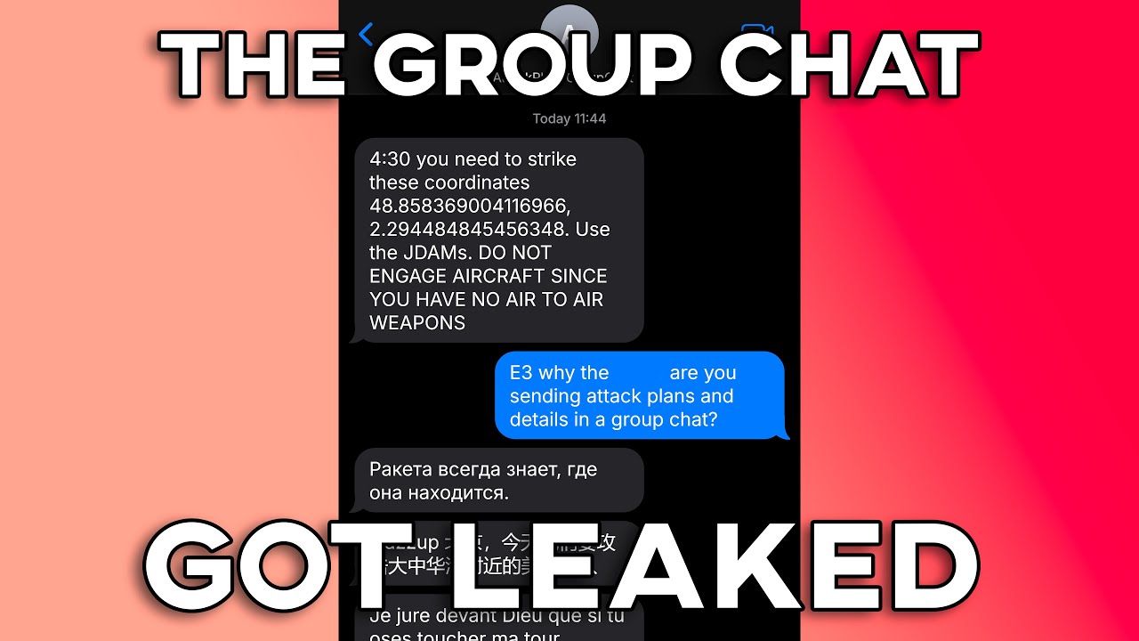 The Group Chat Got Leaked... - YouTube