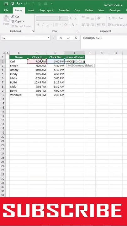 Excel Function |Mod Function| #exceltips #educationhubonline #exceltutorial - YouTube
